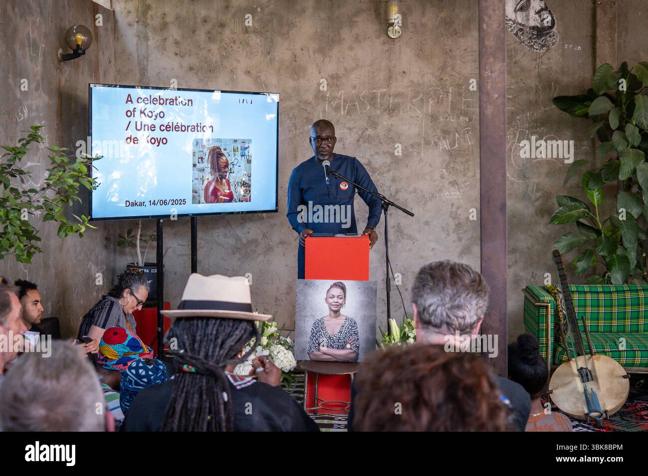 Ibrahima Thiam, spokesperson for La Roulotte in Dieuppeul, a community ...