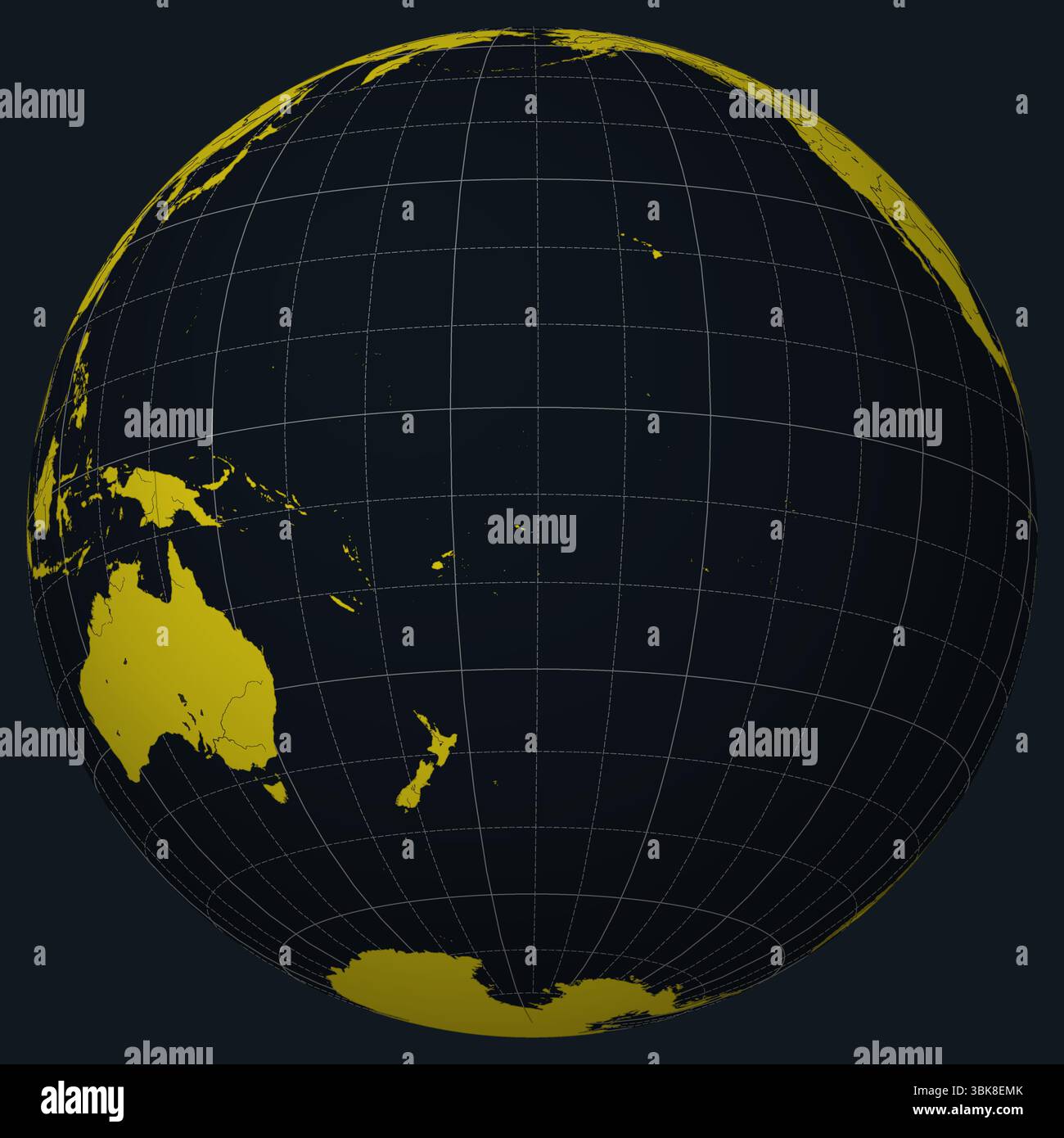 American Samoa on Globe. Country view on the world map in Charcoal ...