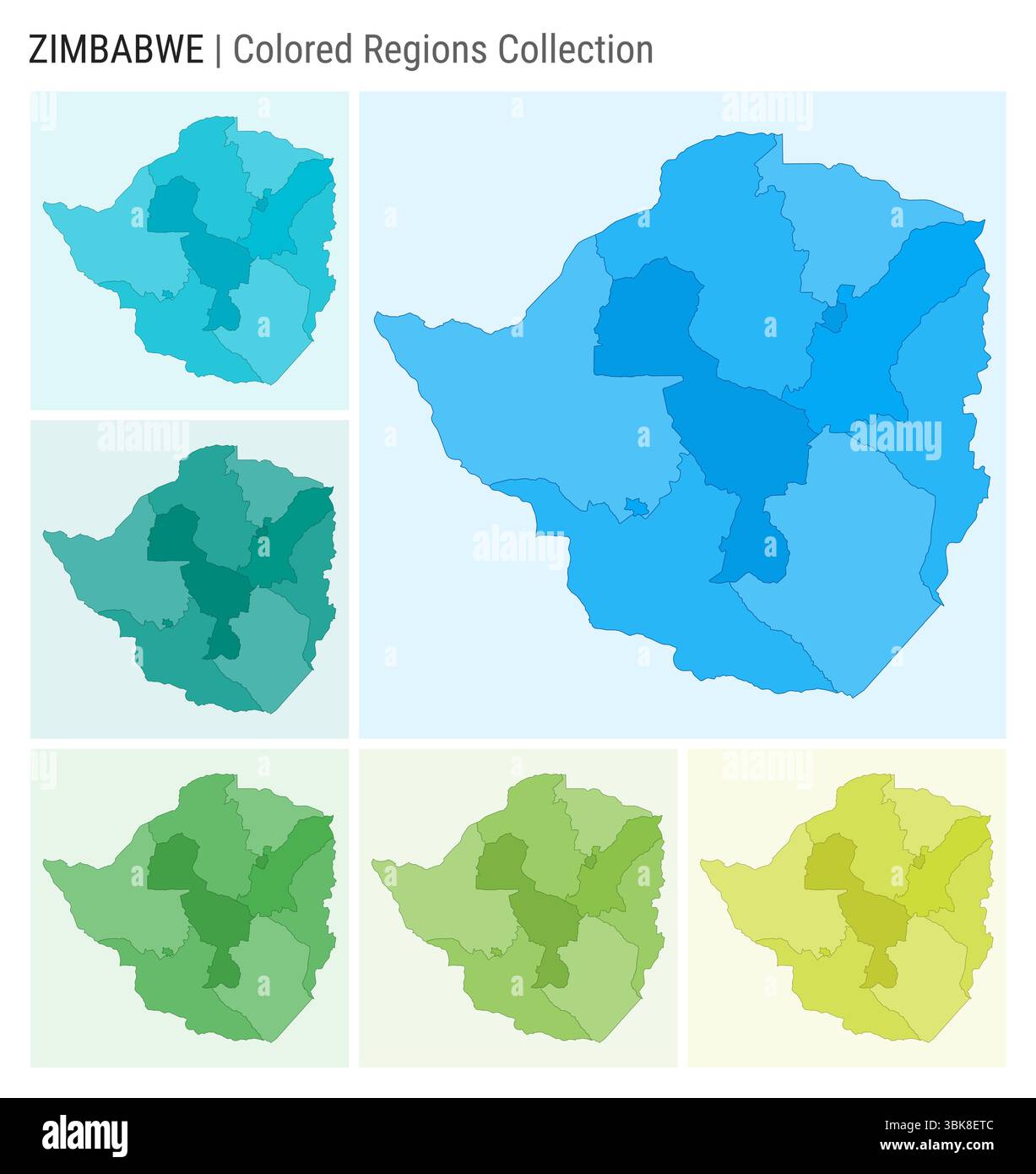 Map zimbabwe provinces harare hi-res stock photography and images - Alamy