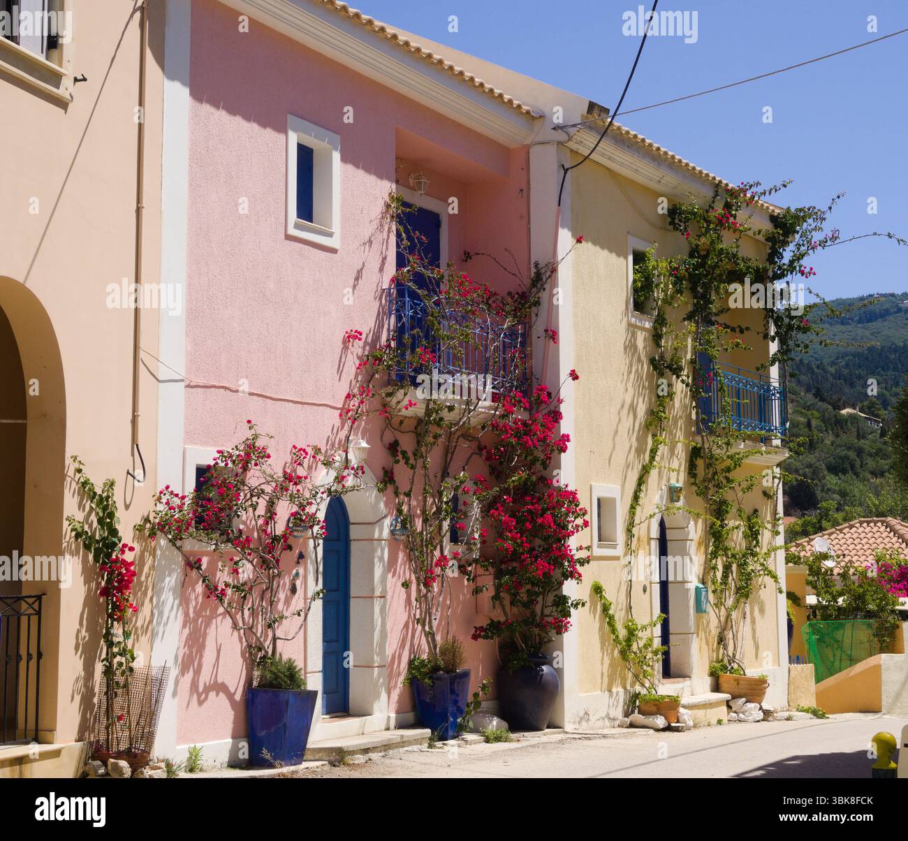 Bougainvillea on mediterranean style hi-res stock photography and ...