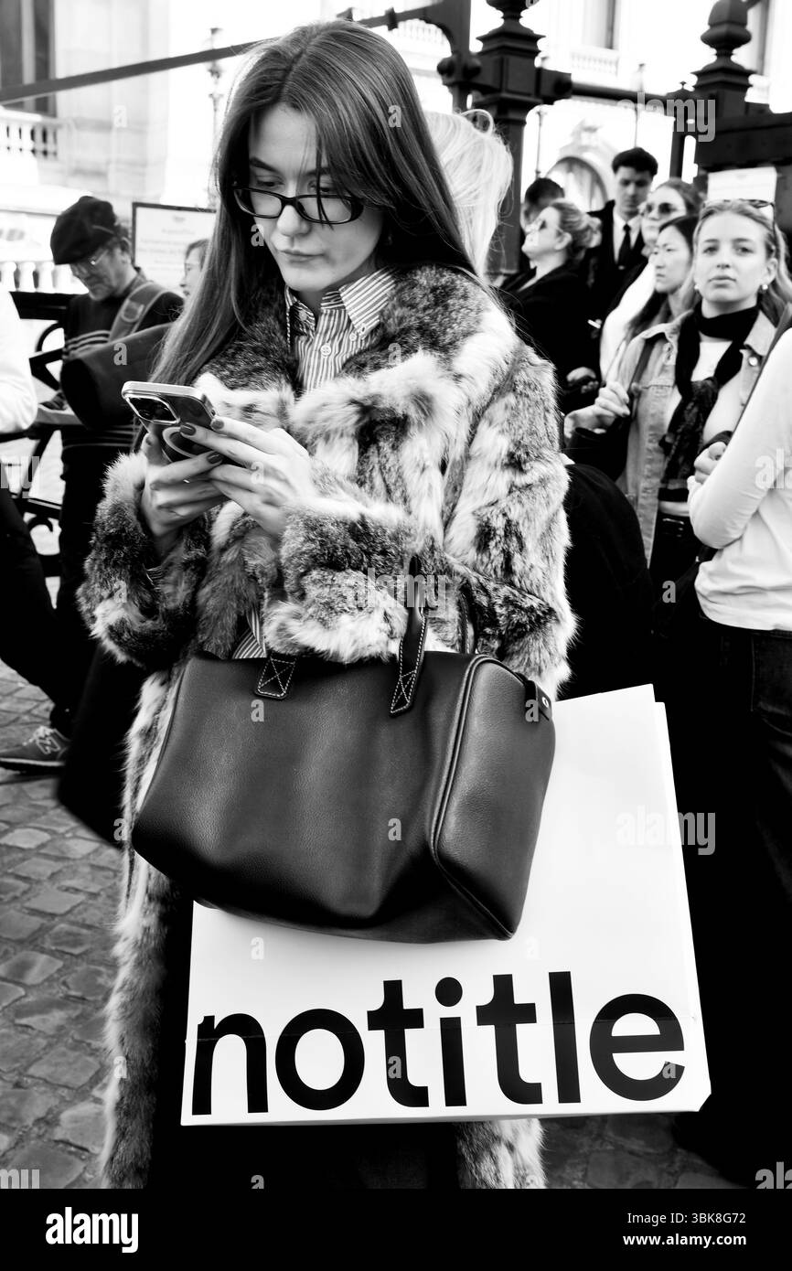 Show week couture paris Black and White Stock Photos & Images - Alamy