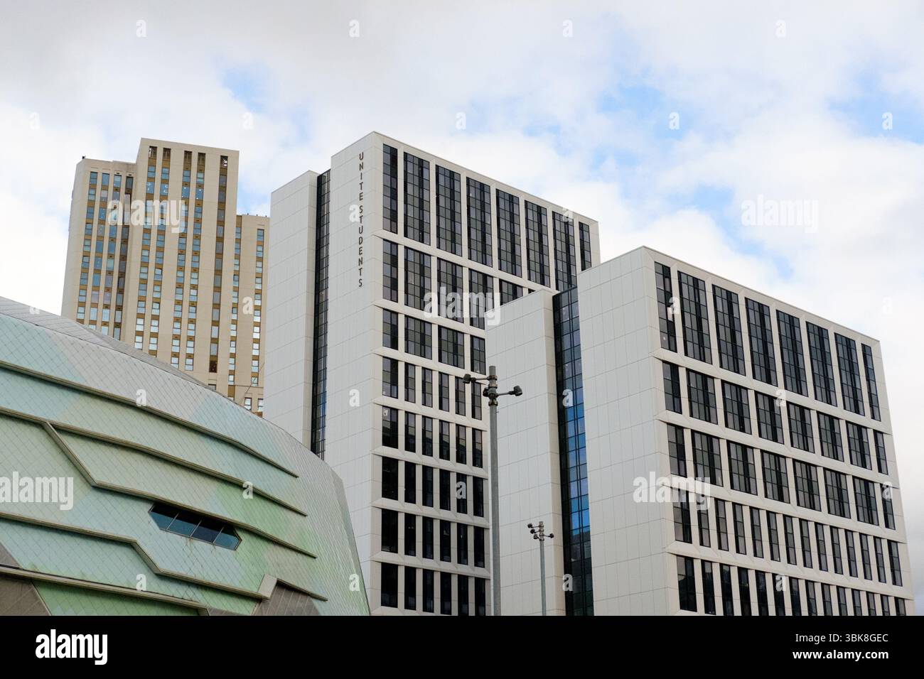Leeds England: 3rd June 2024: Urban architecture of Leeds City ...