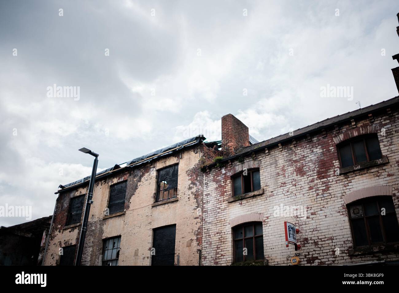 Leeds England: 3rd June 2024: Structural remnants of an old building in ...