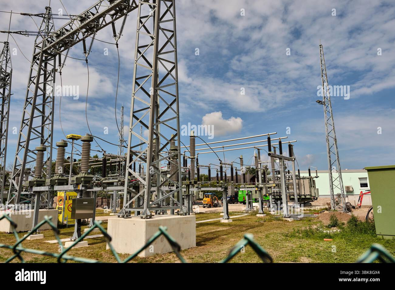 June 18, 2025 - Karlshagen‑Germany: Crews install switchgear and high ...