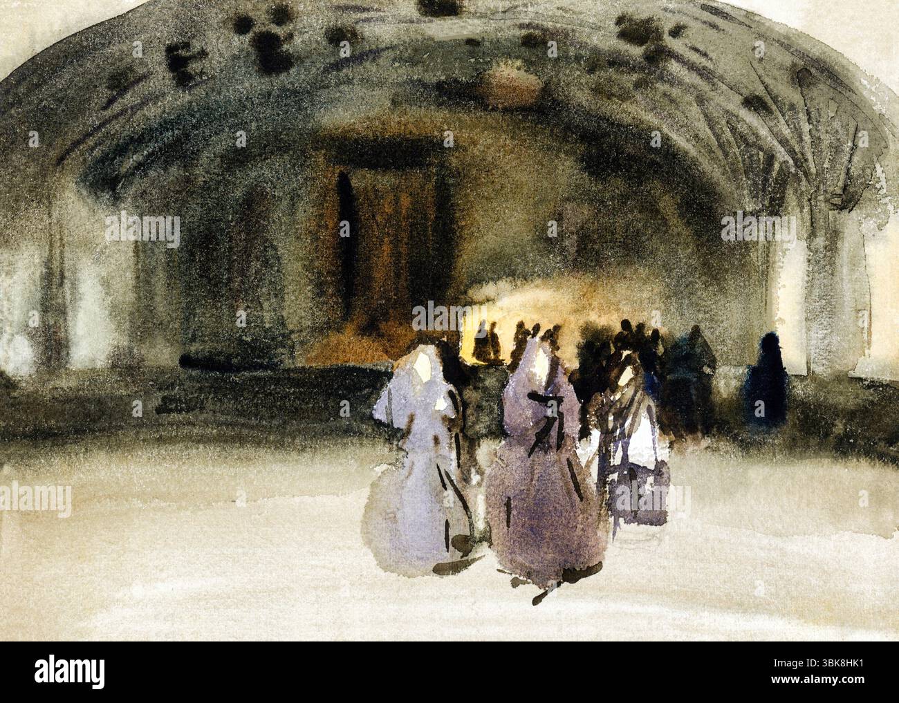 Women Approaching by John Singer Sargent, 1890s, Impressionist Figure ...