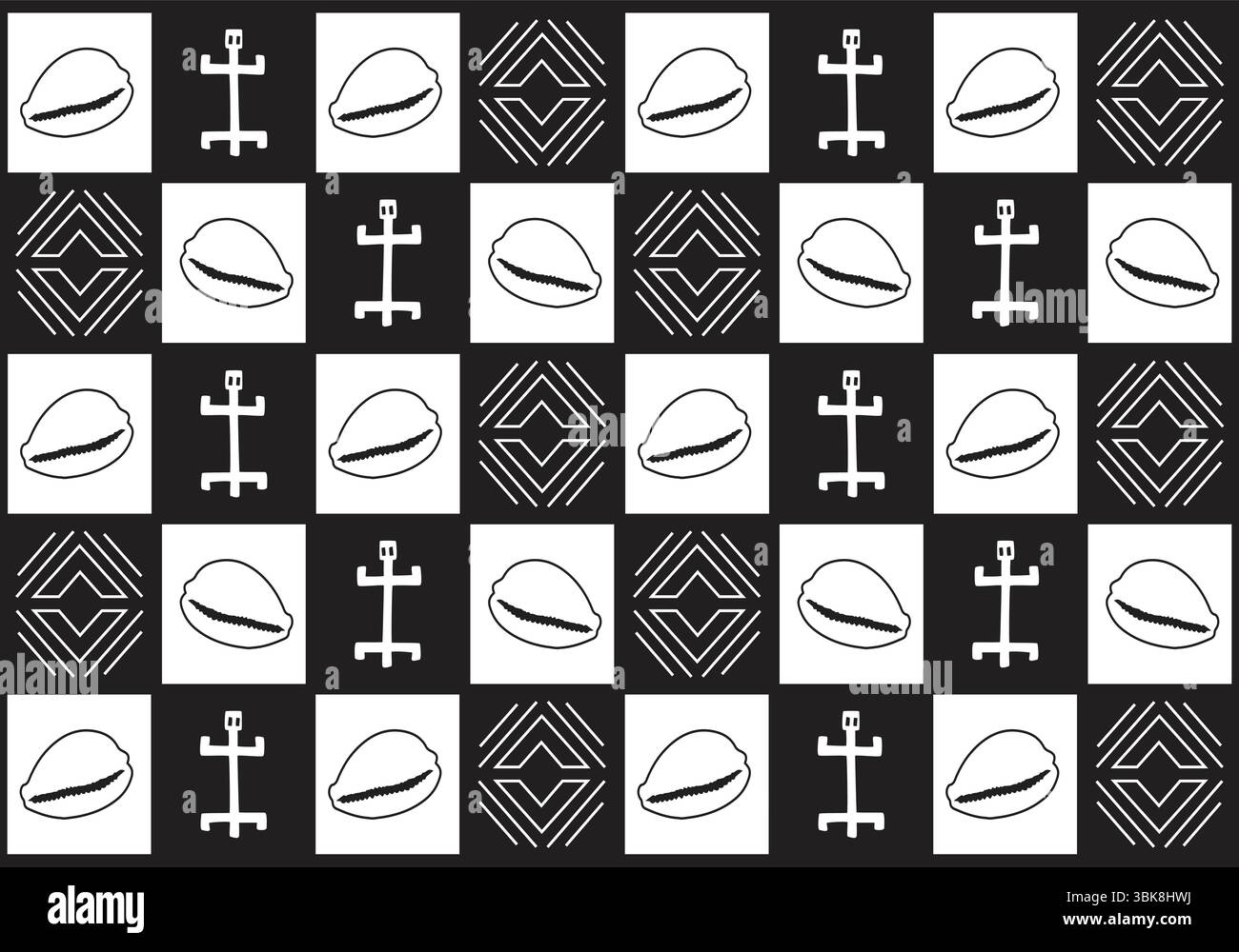 Bogolan fabric Stock Vector Images - Alamy