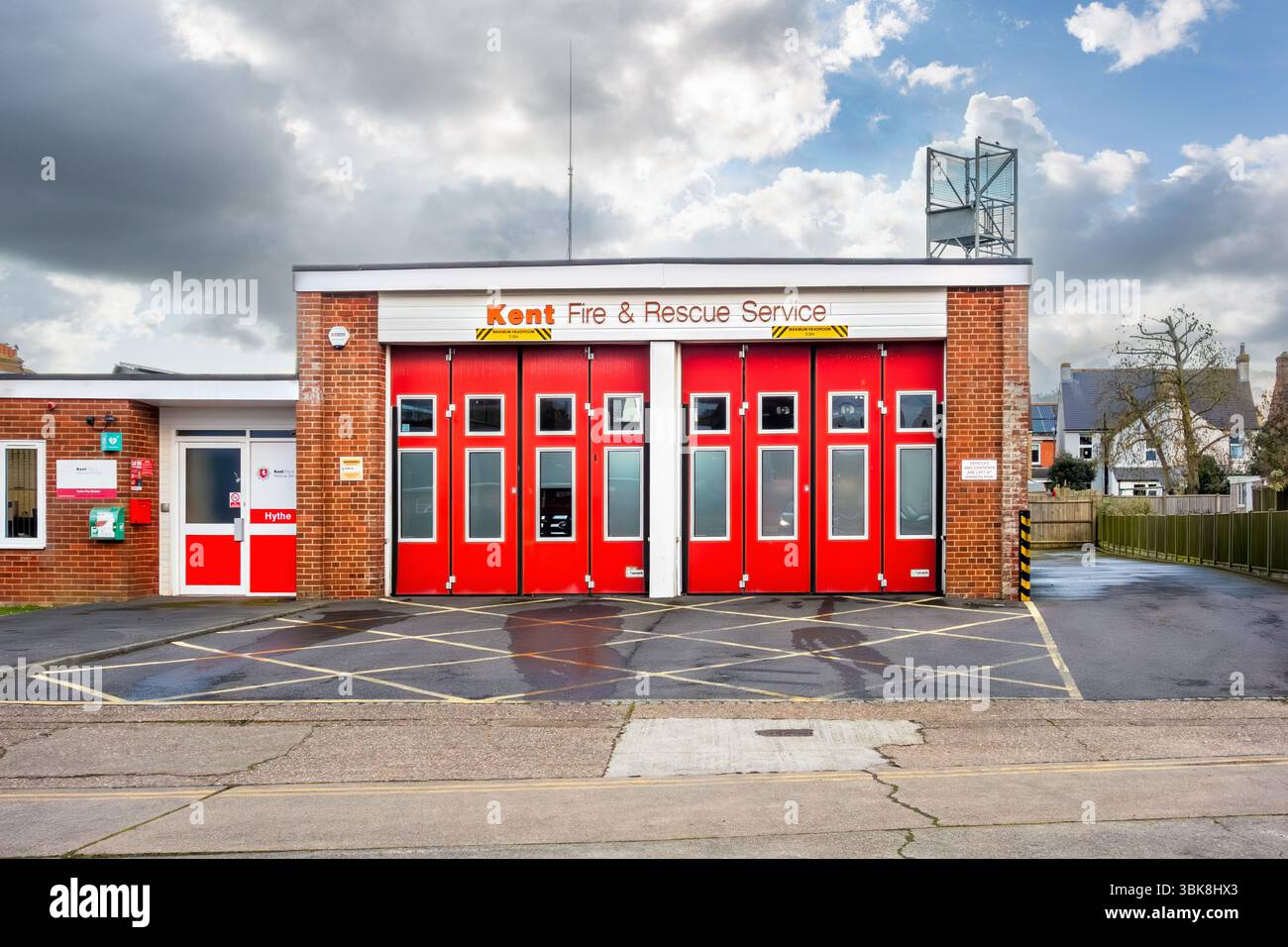Fire brigade station and emergency services located in Hythe Kent ...