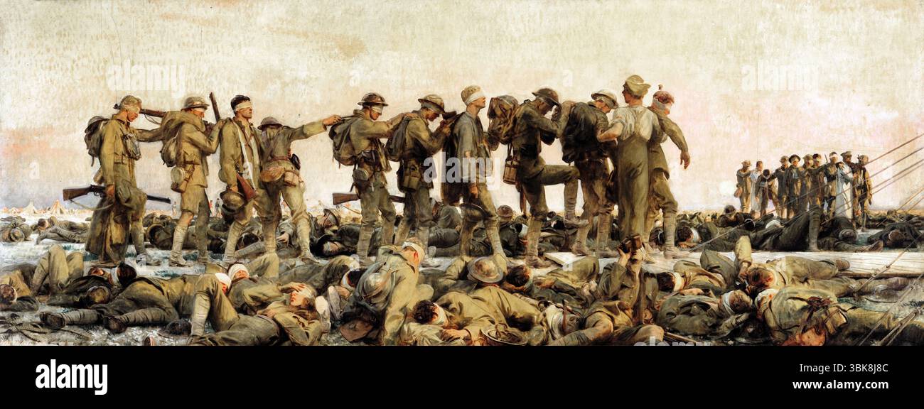 Gassed by John Singer Sargent, 1919, World War I Military Painting ...