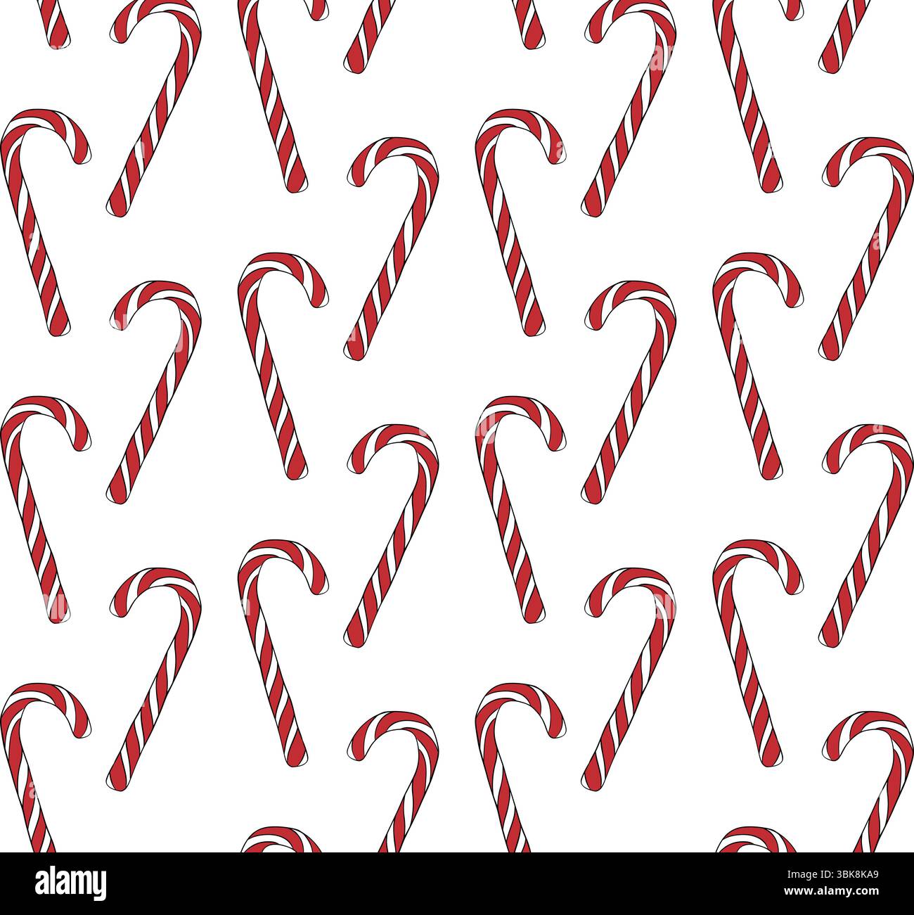 Christmas peppermint swirl candies, candy cane Seamless pattern. Vector ...