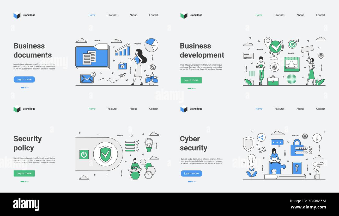 Cyber security presentation templates hi-res stock photography and ...