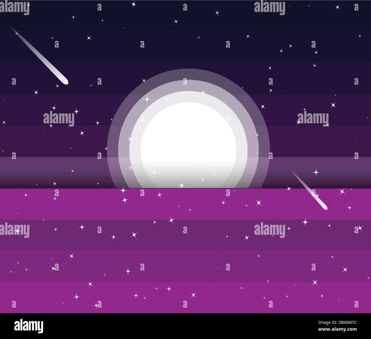 Dark starry night scene Stock Vector Images - Alamy