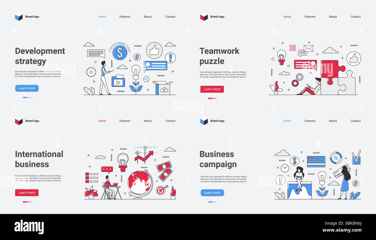 Success international team development Stock Vector Images - Alamy