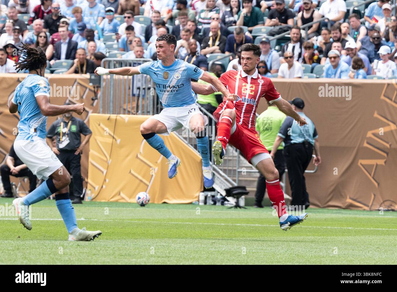 Philadelphia, United States. 18th June, 2025. Phil Foden (47) of ...