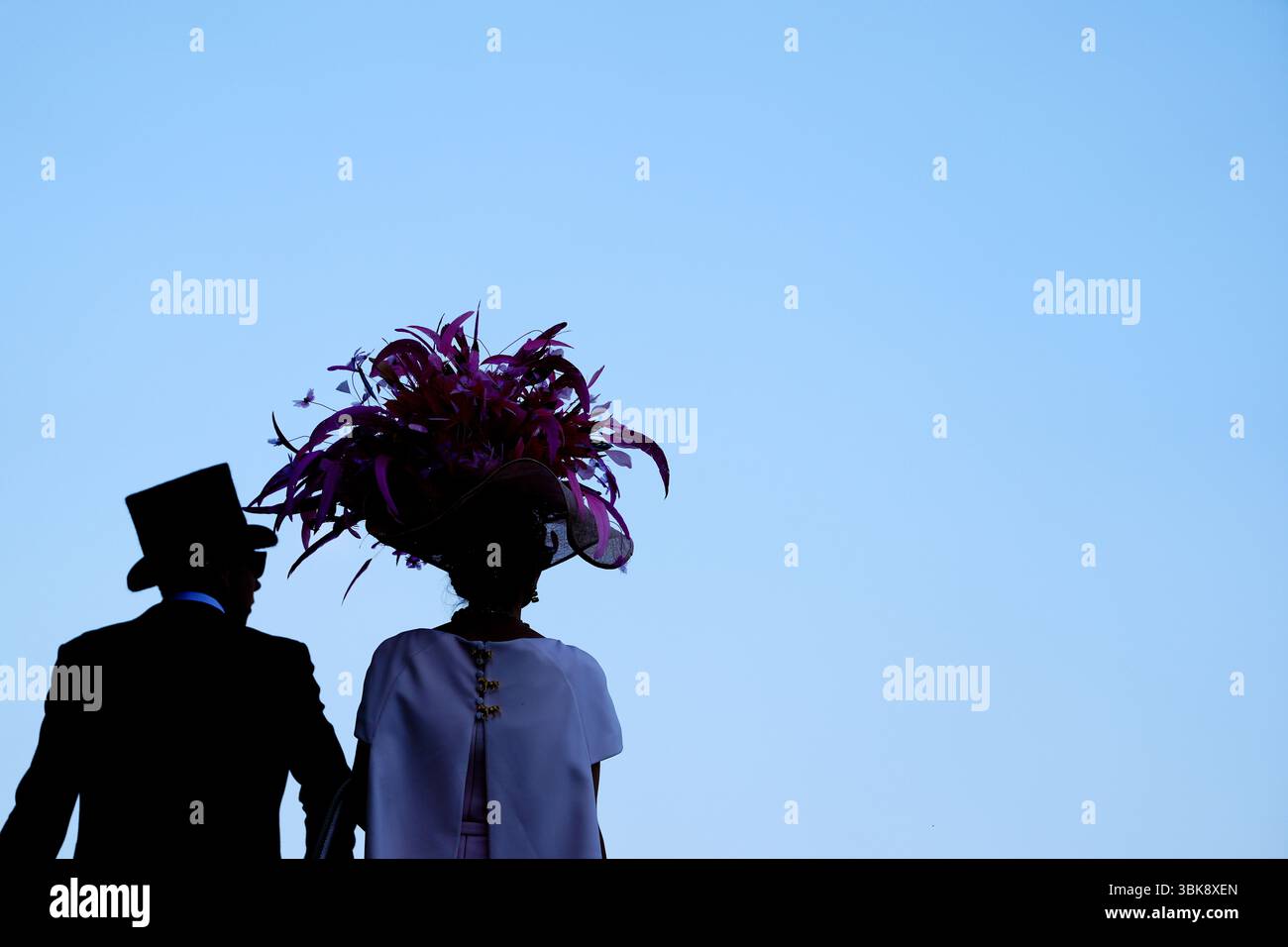 Racegoers on day three of Royal Ascot at Ascot Racecourse, Berkshire ...