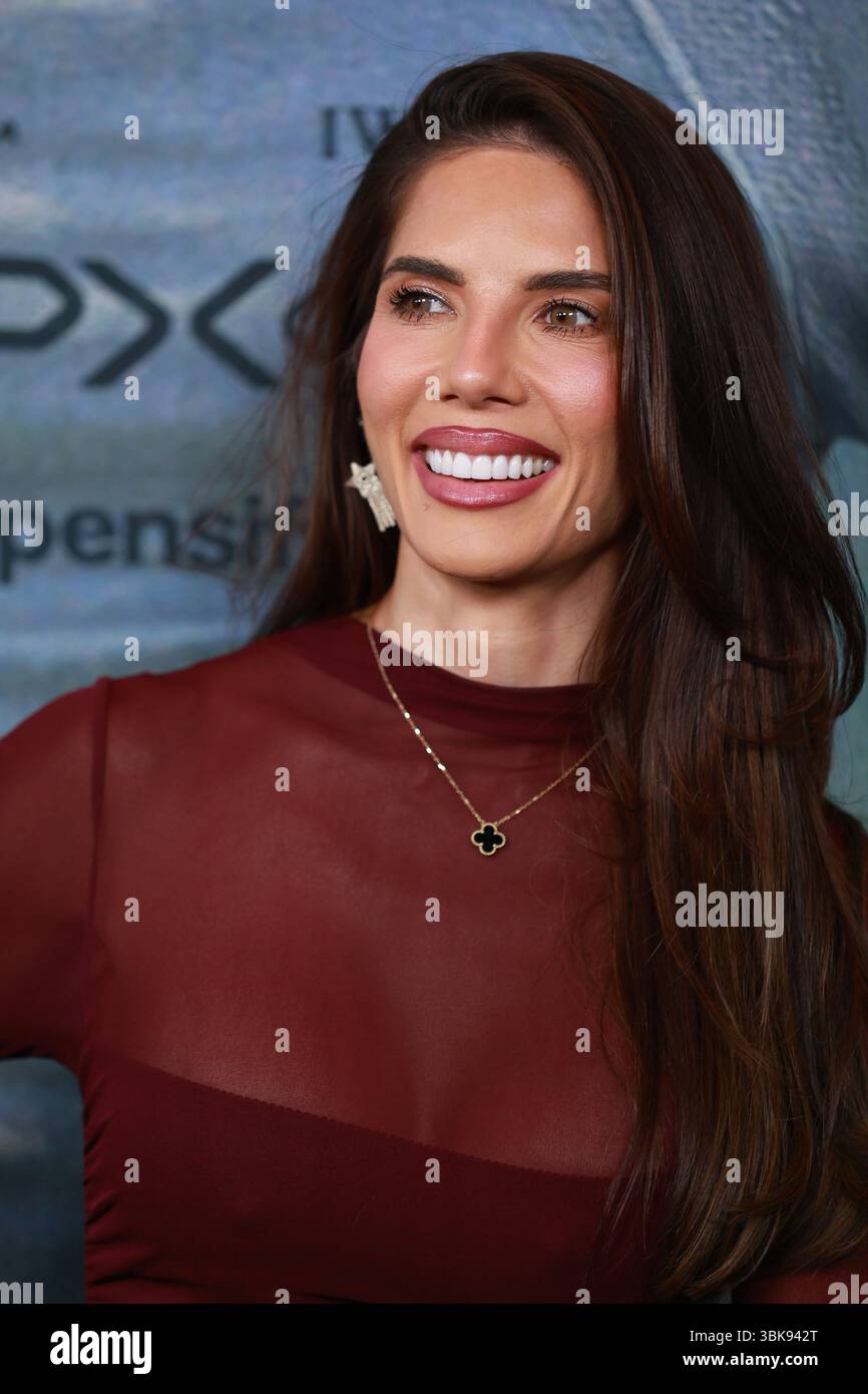 Amy Castano arrives at the premiere of Brad Pitt’s latest film, F1, the ...