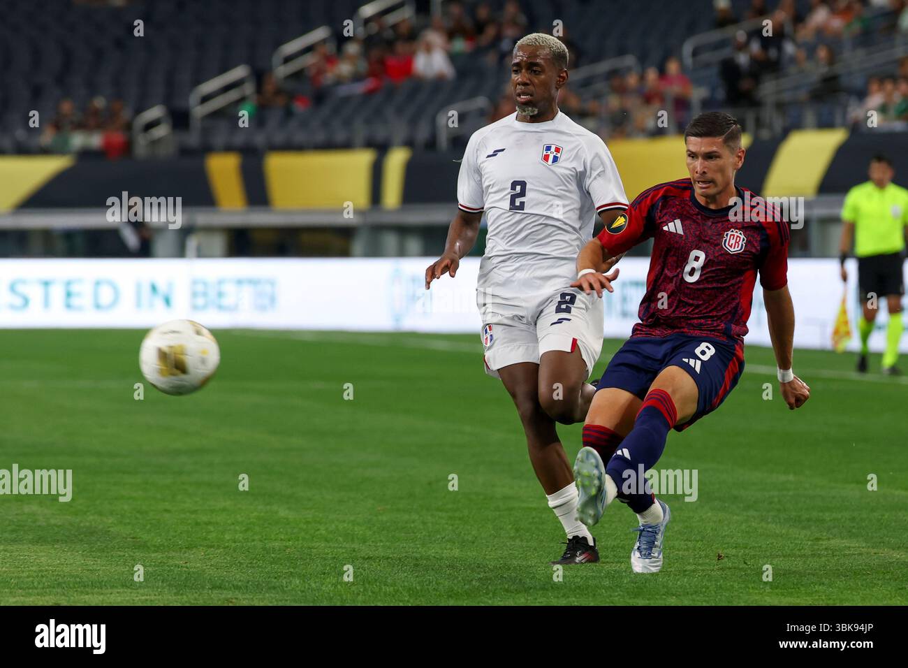 ARLINGTON, TX - JUNE 18: Costa Rica defender Joseph Mora (8) crosses ...