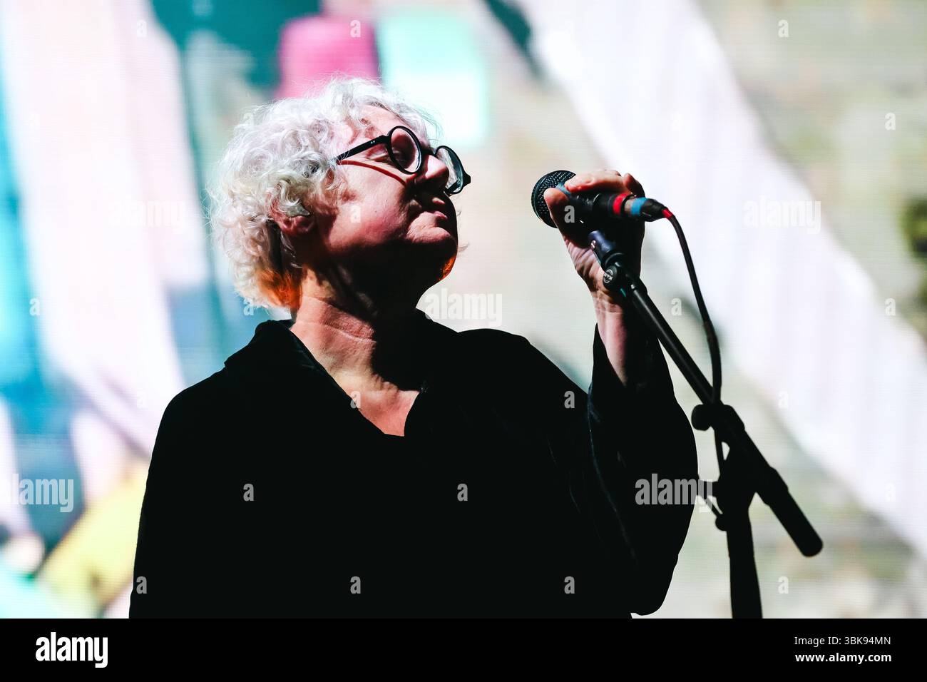 Milan, Italy. 19th June, 2025. Milan, Massive Attack perform in concert ...