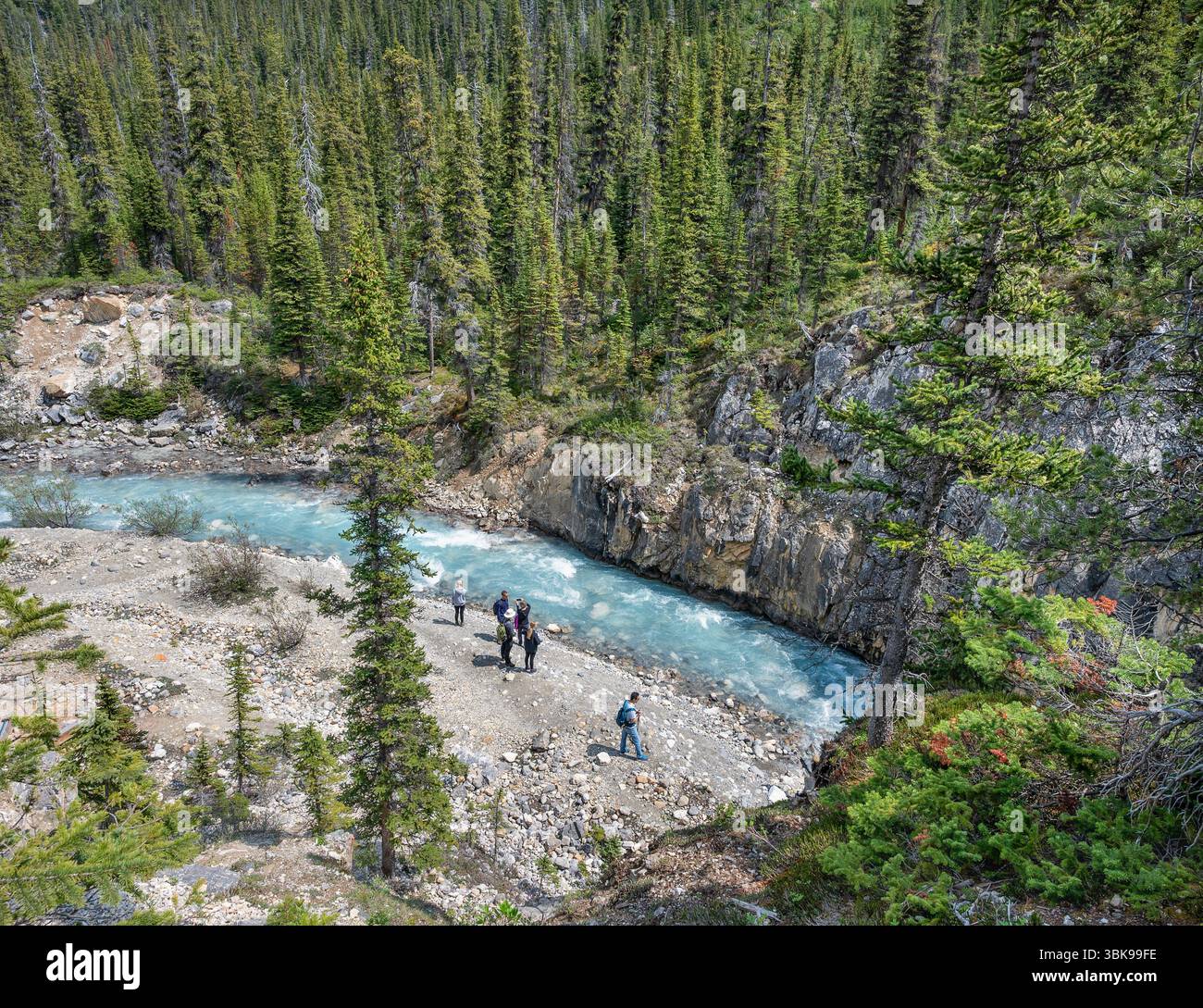 Banff National Park, Alberta, Canada – June 15, 2025: Aerial view of ...