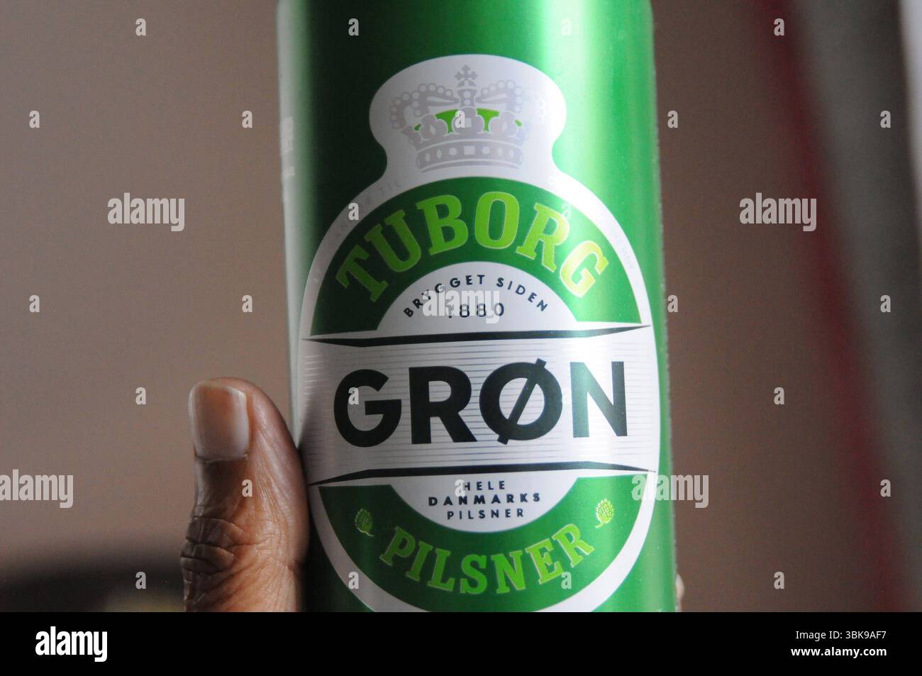 Copenhagen/ DenmarK/19 JUNE 2025/Tuborg classic pilsnerr can liter ...