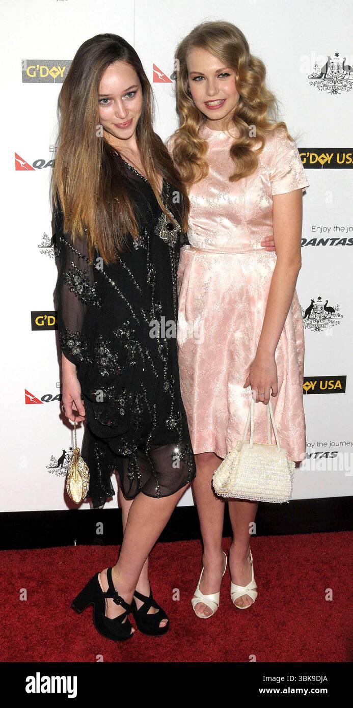 Alycia Debnan Carey and Penelope Mitchell at the GDay Australia Week ...