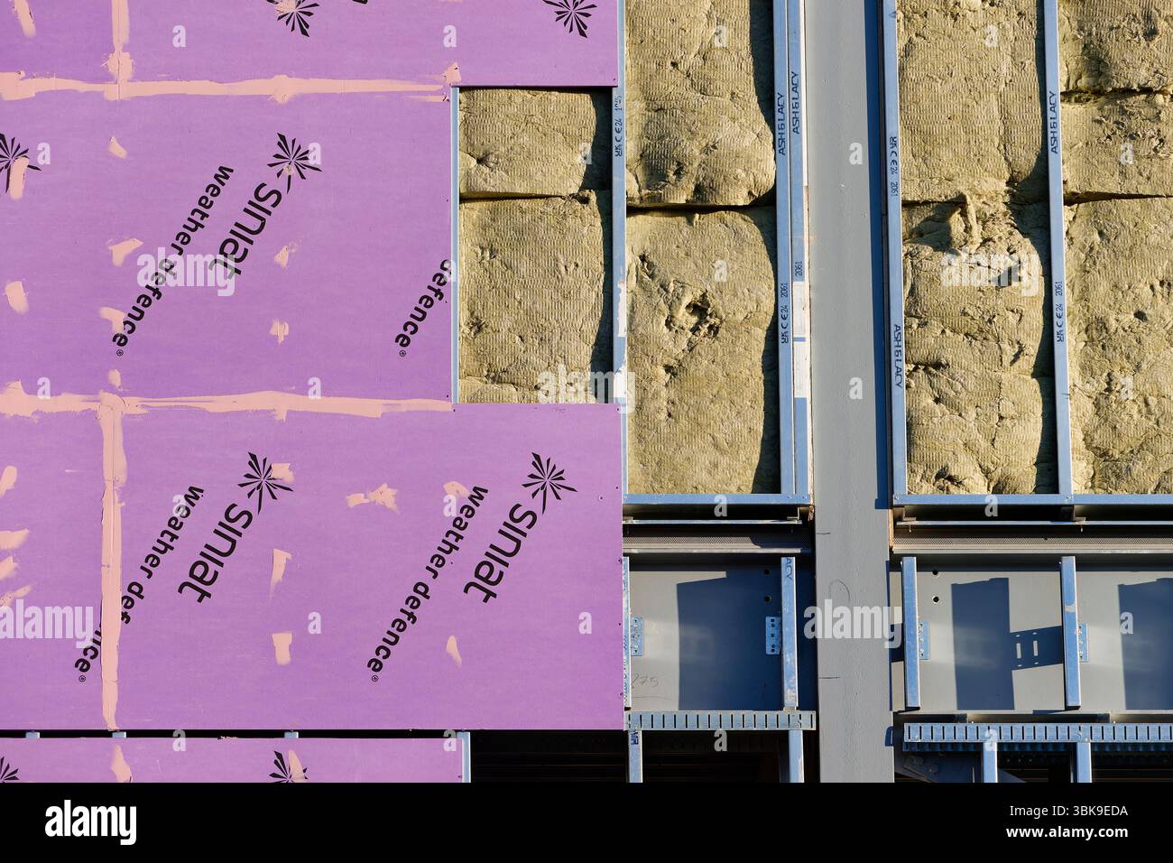 Radcliffe hub project, steel framework and secondary steel frame with ...