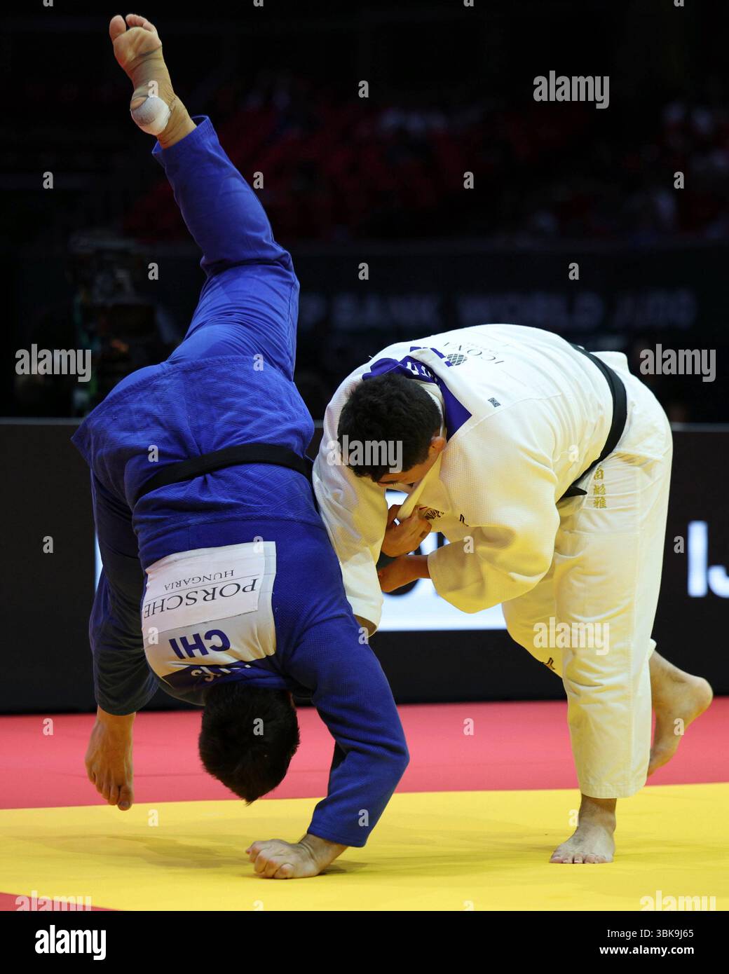 Hyoga OTA of Japan (white) and Francisco SOLIS of Chile during the ...