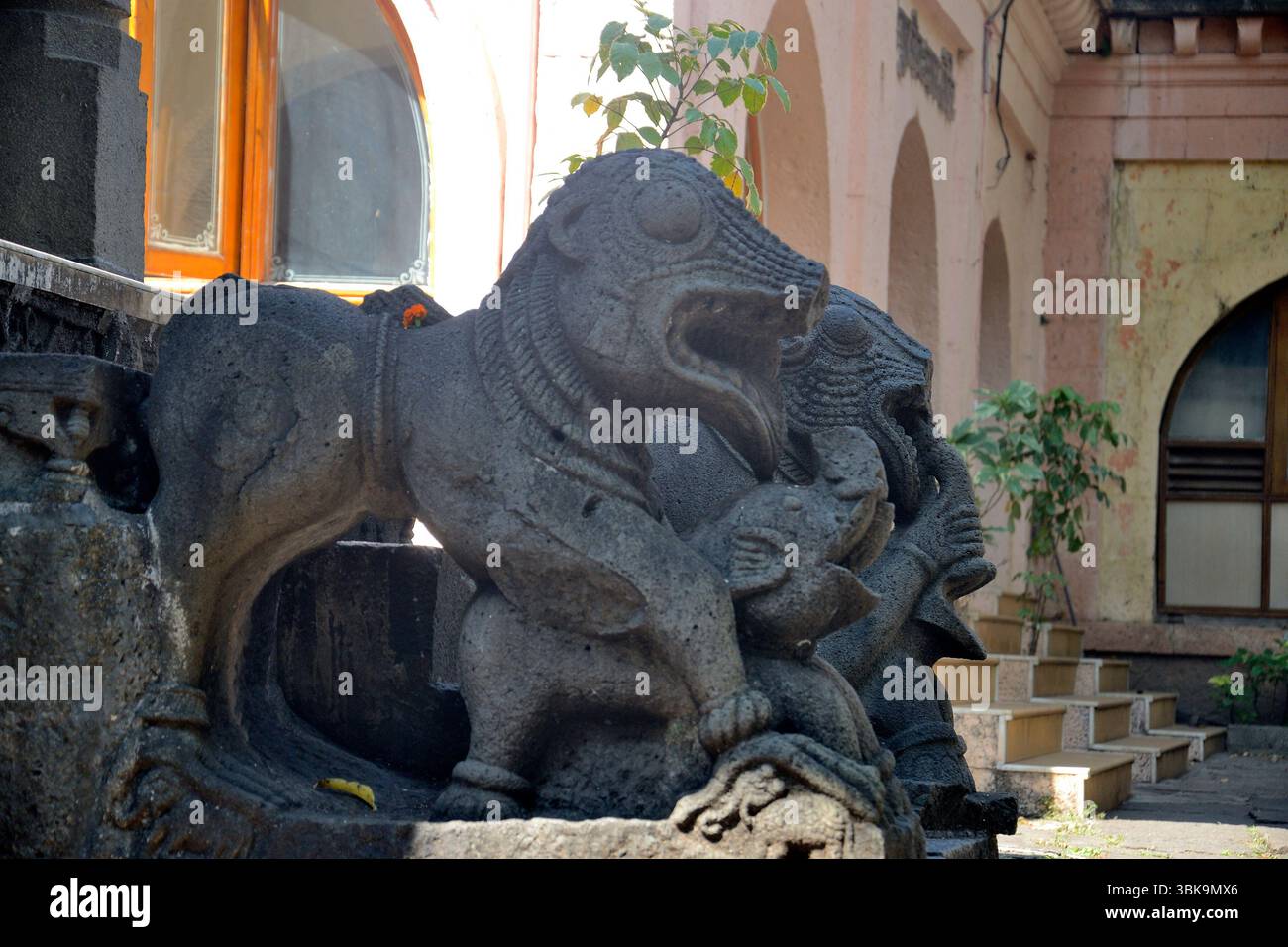 Carved Stone Temple at Siddhagiri Gramjivan Museum (Kaneri Math), it is ...