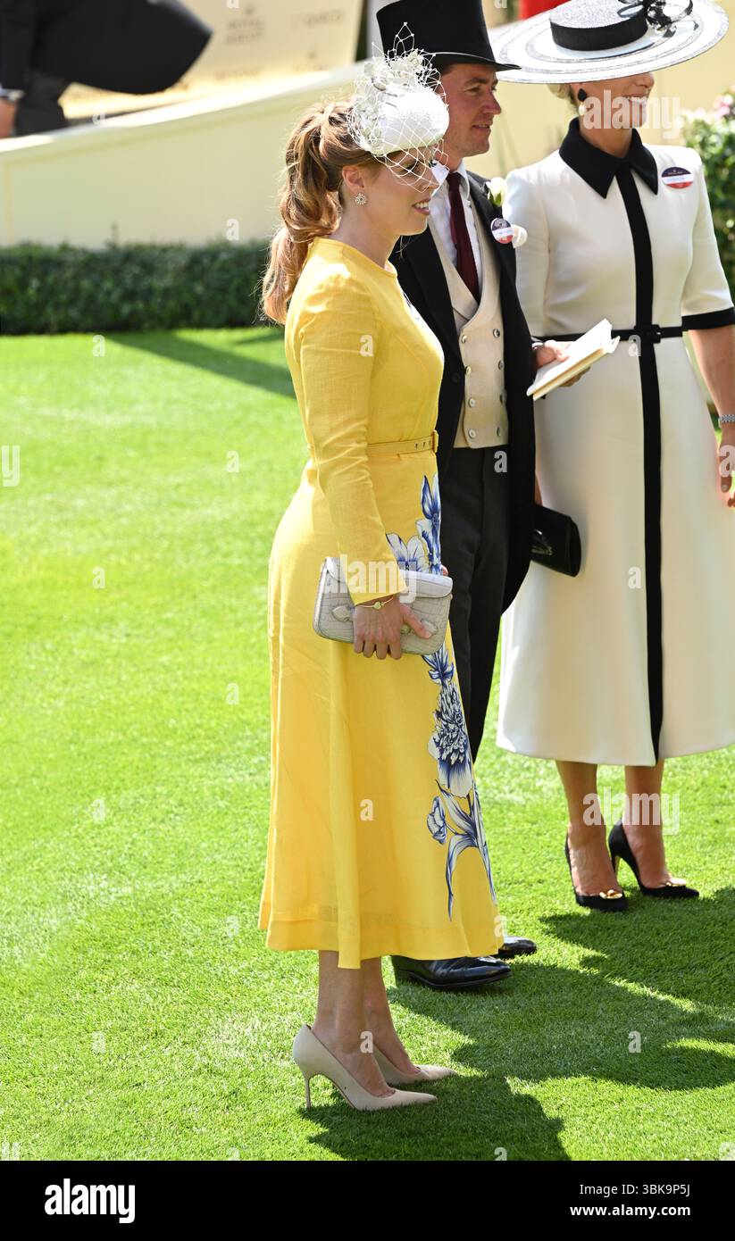 London, UK. June 19th, 2025. Princess Beatrice attending Ladies Day at ...