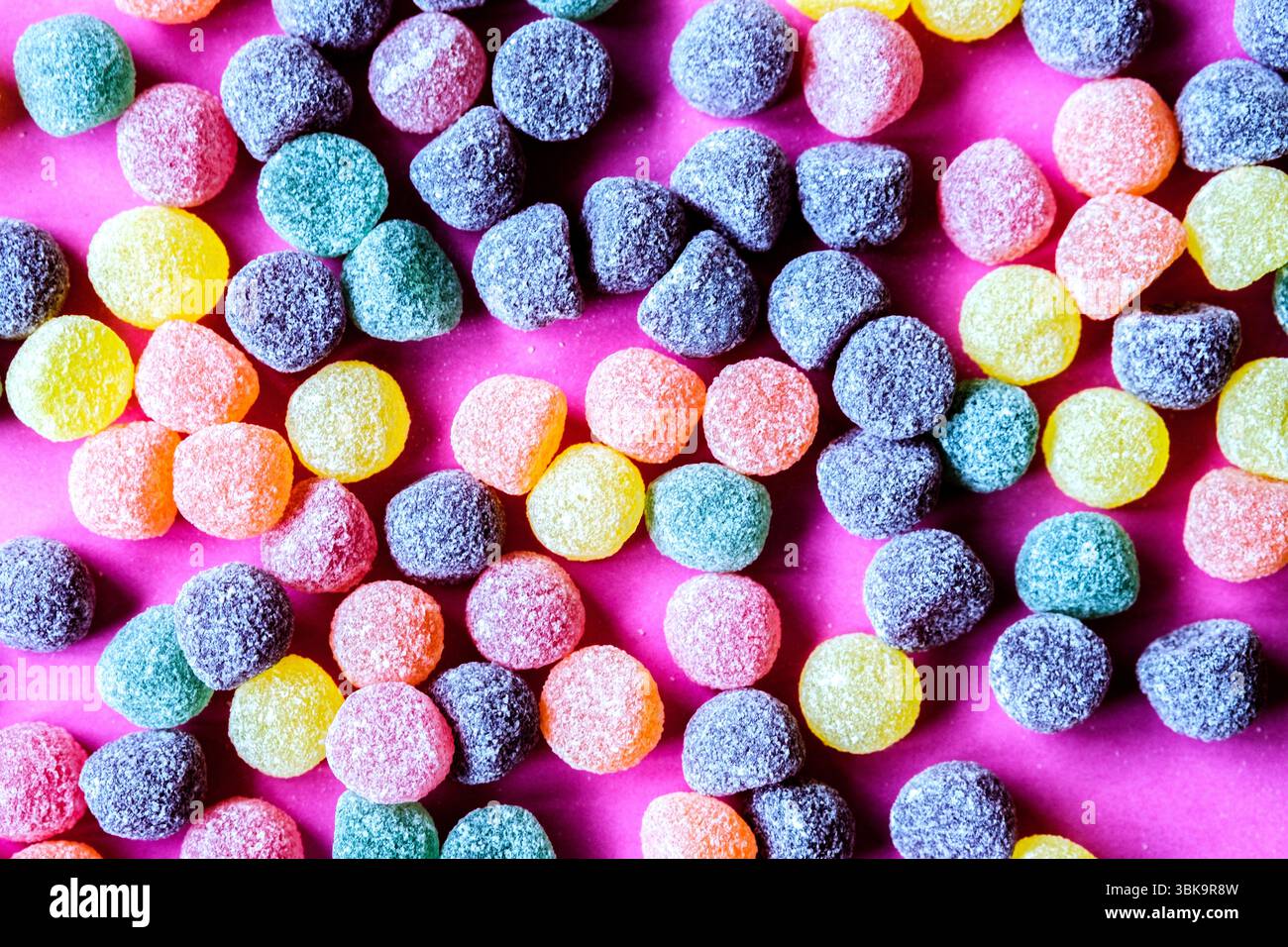 London UK, June 19 2025, Selection Of Colourful Sweet Sugar Coated ...