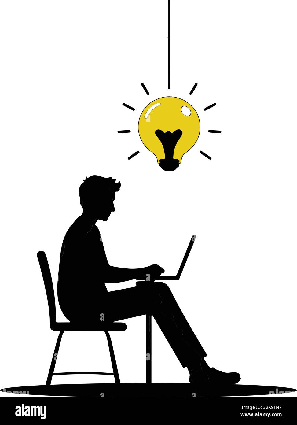 Focus work concept icon Stock Vector Images - Alamy