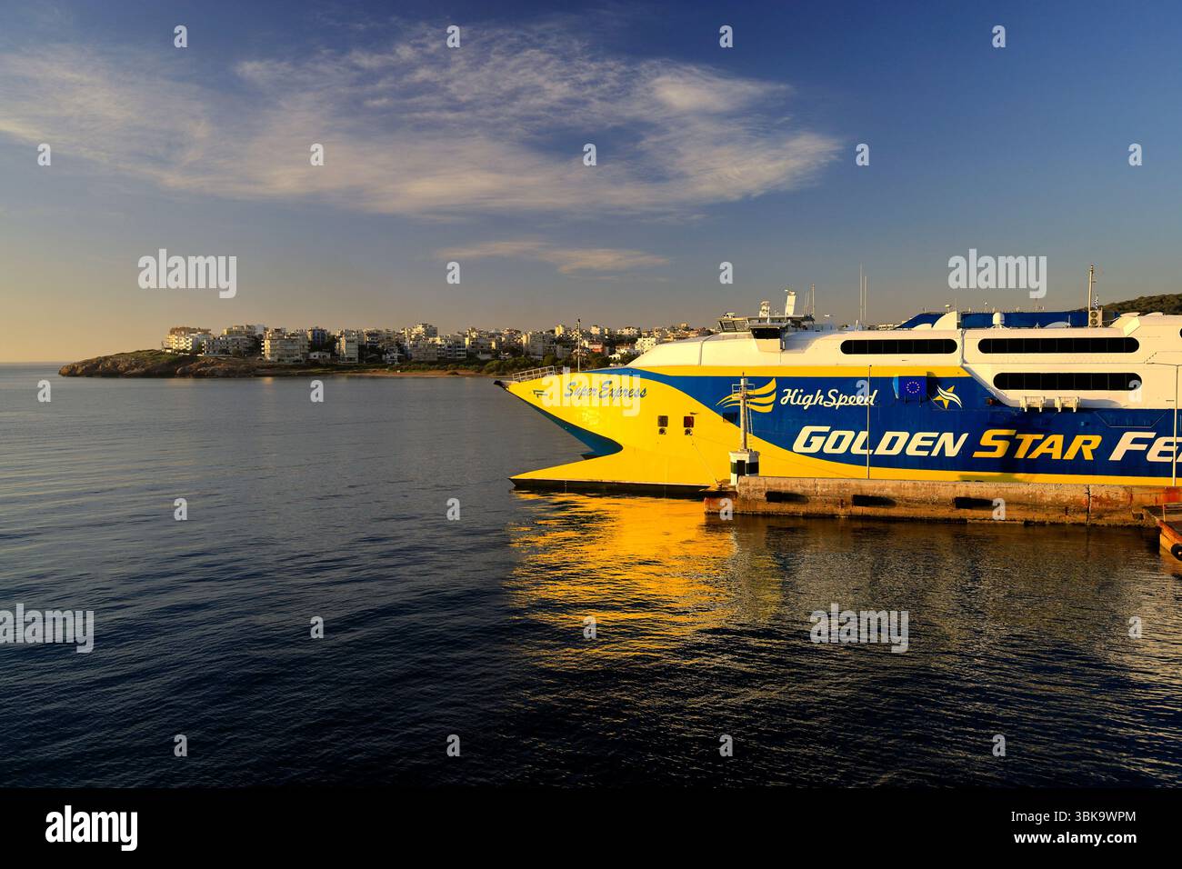 Golden Star super express ferry, Rafina Port, Athens, Greece Stock ...