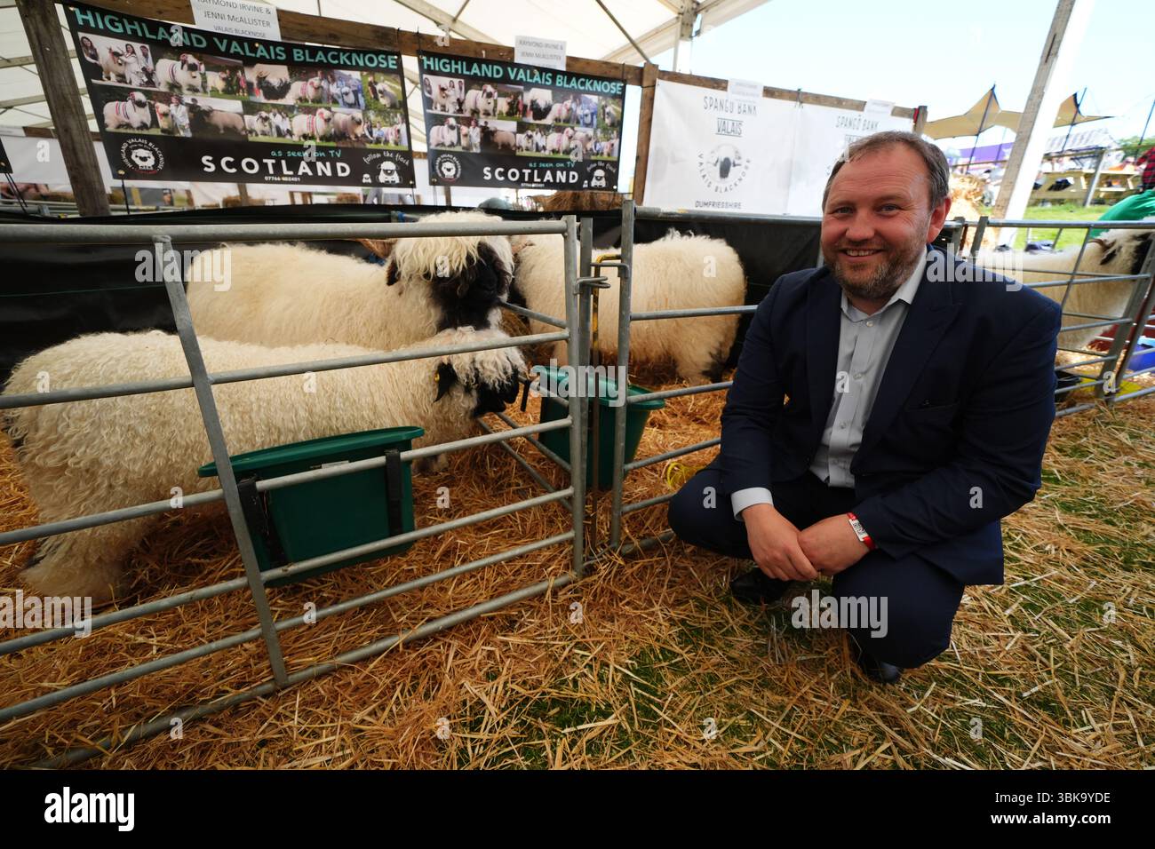 Scottish Secretary Ian Murray during a visit to the Royal Highland Show ...