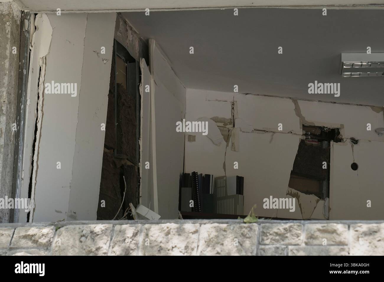 An office inside a building at the Weizmann Institute of Science ...