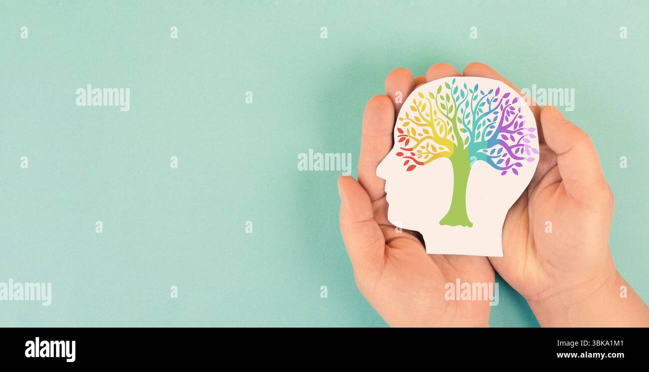 Mind With Colorful Tree, Mental Health, Positive Attitude And ...