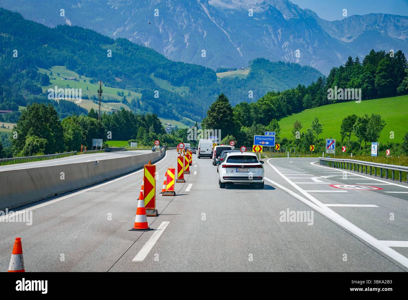 Pfarrwerfen, Österreich, Europa, Autobahn A10, Tauernautobahn, Ausfahrt ...