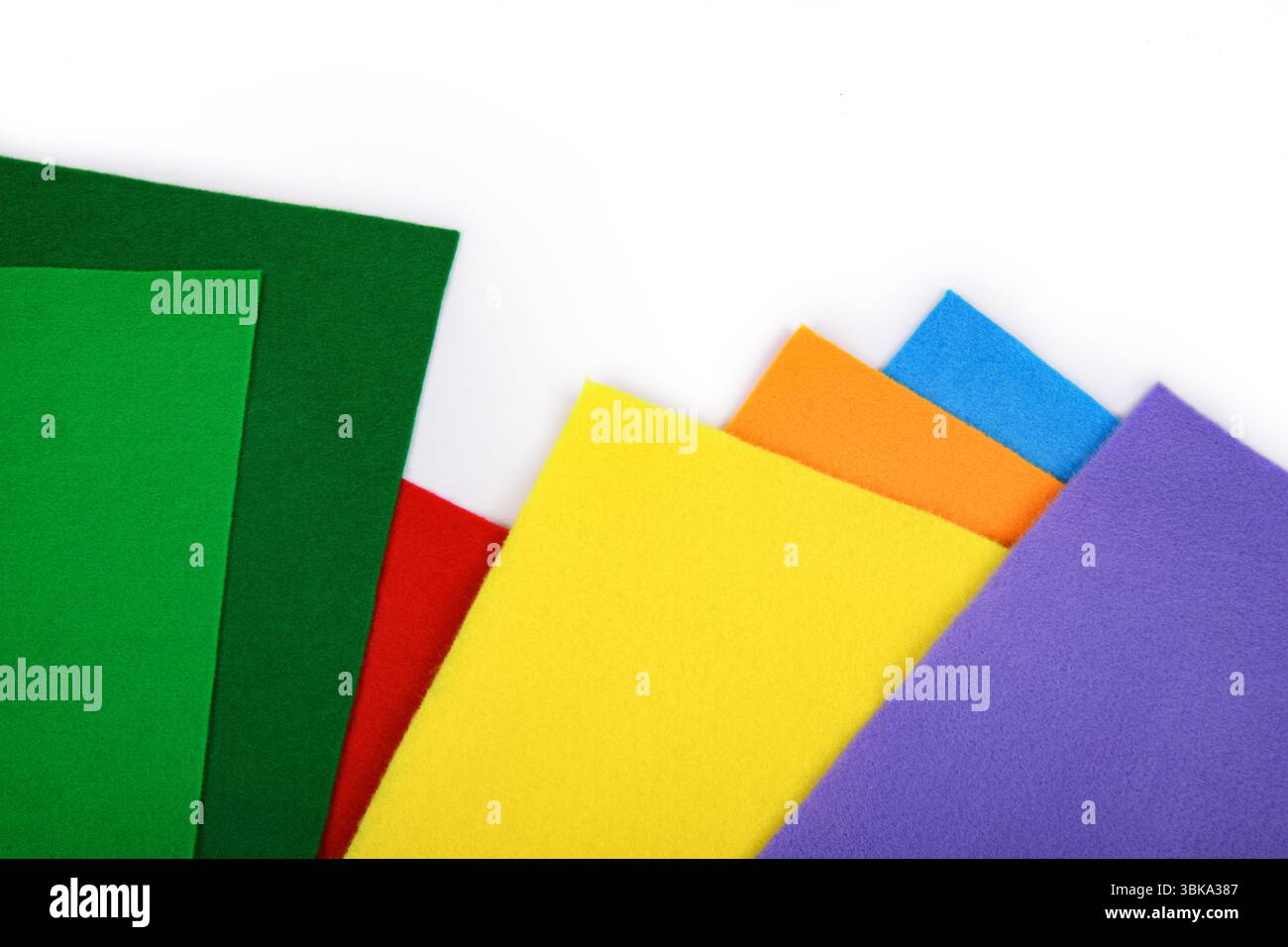 Colorful felt sheet samples hi-res stock photography and images - Alamy