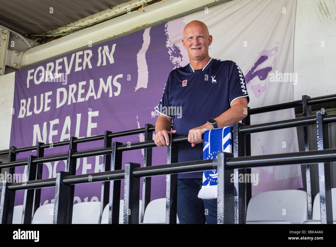 Simon Grayson, the new Hartlepool United manager, is pictured at ...