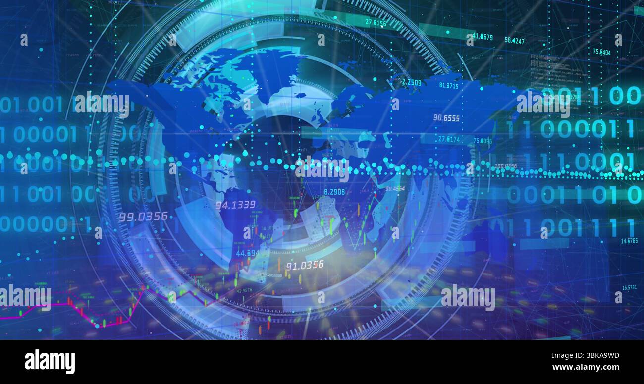 Projecting central holographic globe hi-res stock photography and images - Alamy