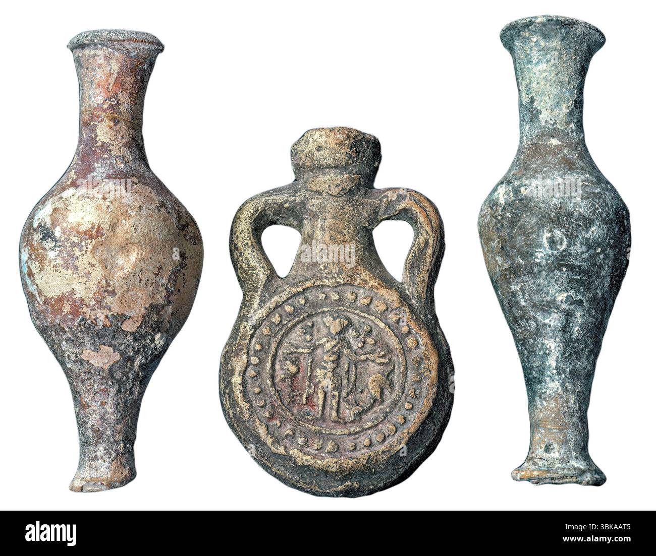 These Hellenistic fusiform vessels, excavated in Israel and dated to ...