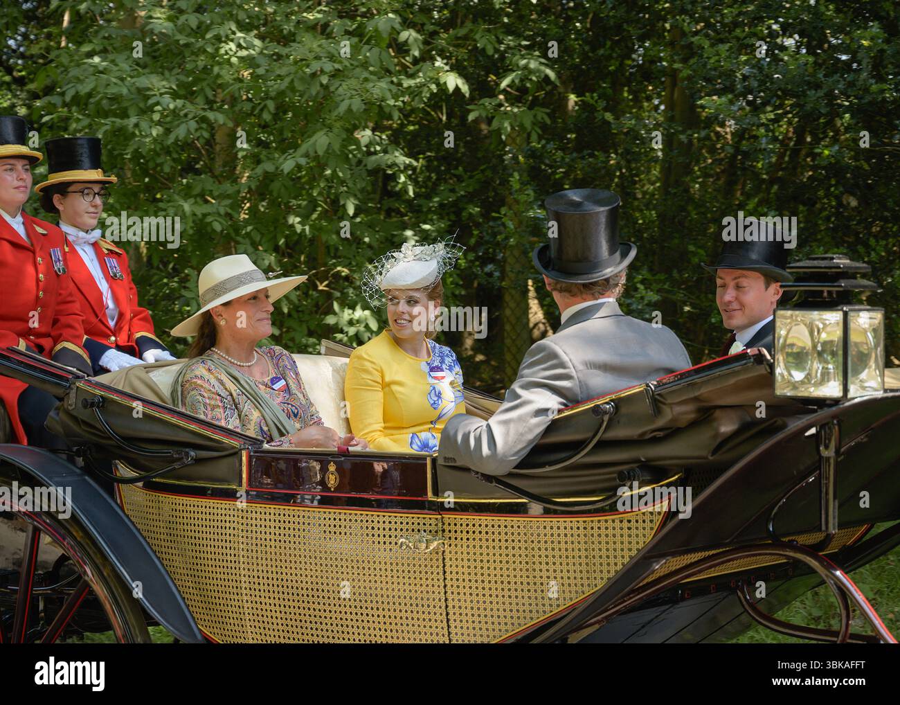 17 Jun 2025 Ascot, UK Princess Beatrice of York and husband, Eduardo ...