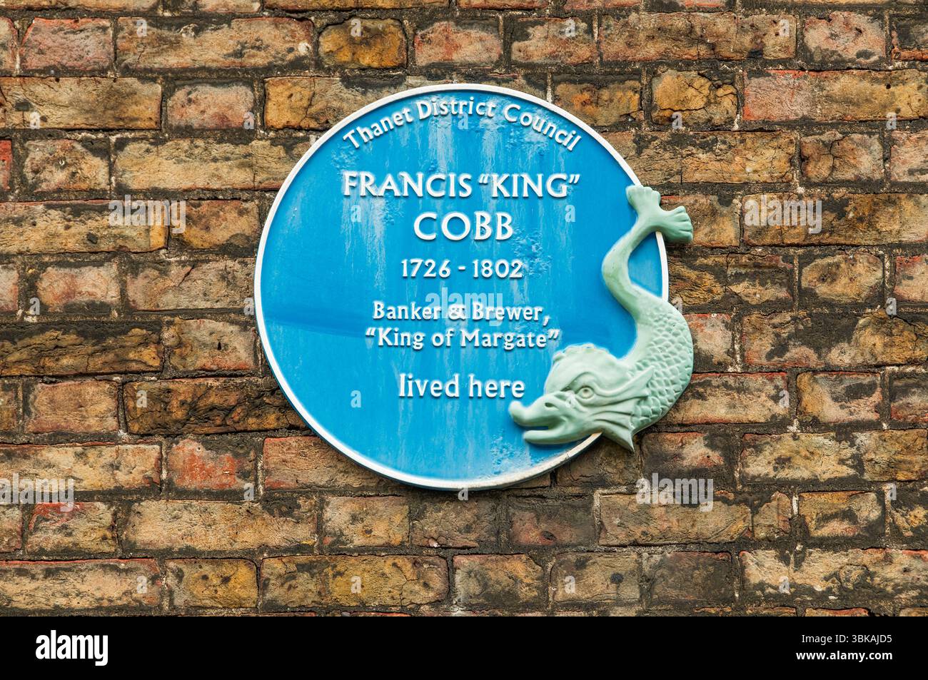 Blue plaque in King Street, Margate, commemorates Francis 'King' Cobb ...