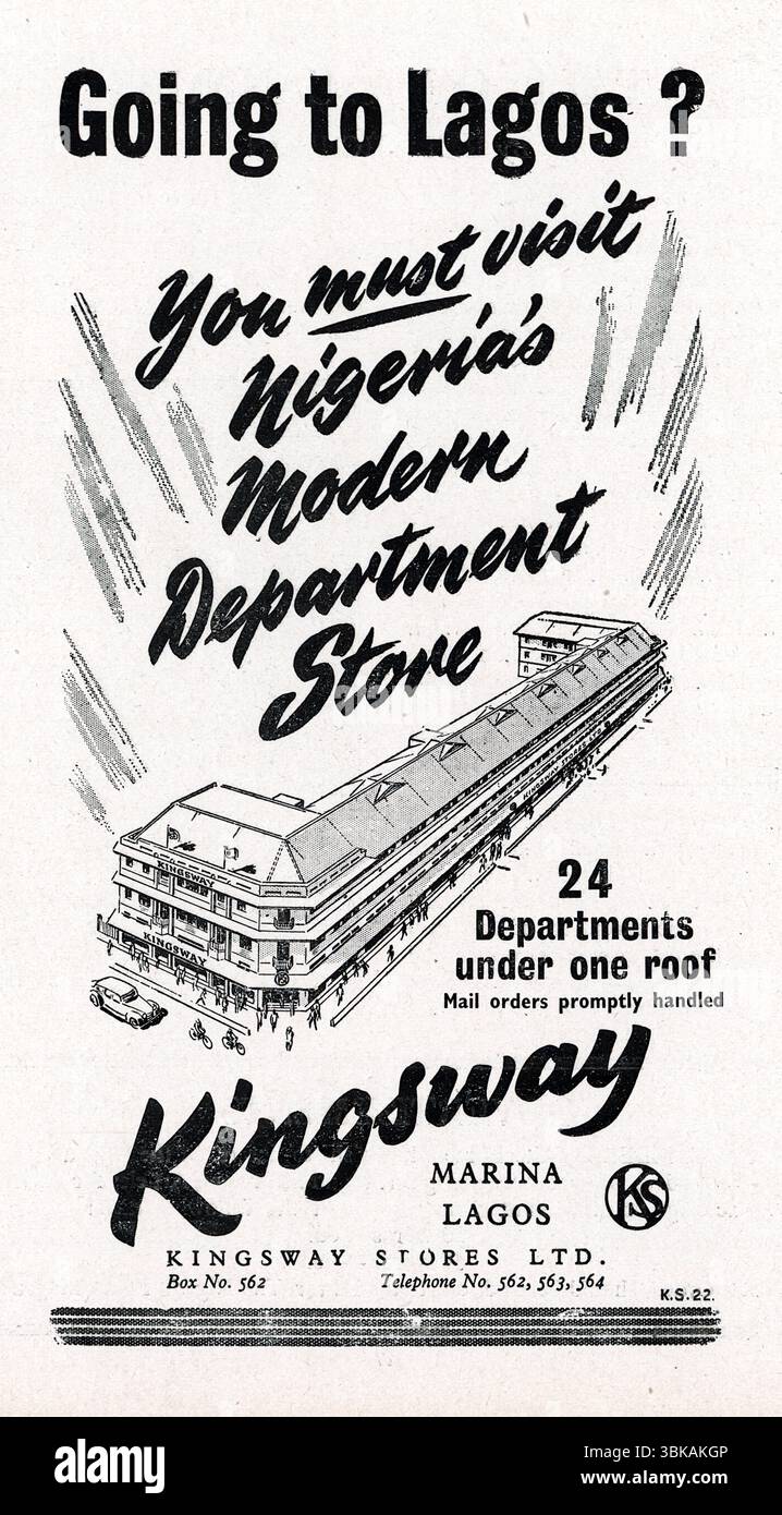 Advertisement for Kingsway Stores Ltd of Marina, Lagos – You must visit ...