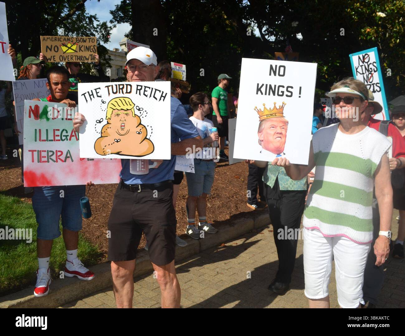 There were many signs and symbols on display at the Raleigh, NC, NO ...