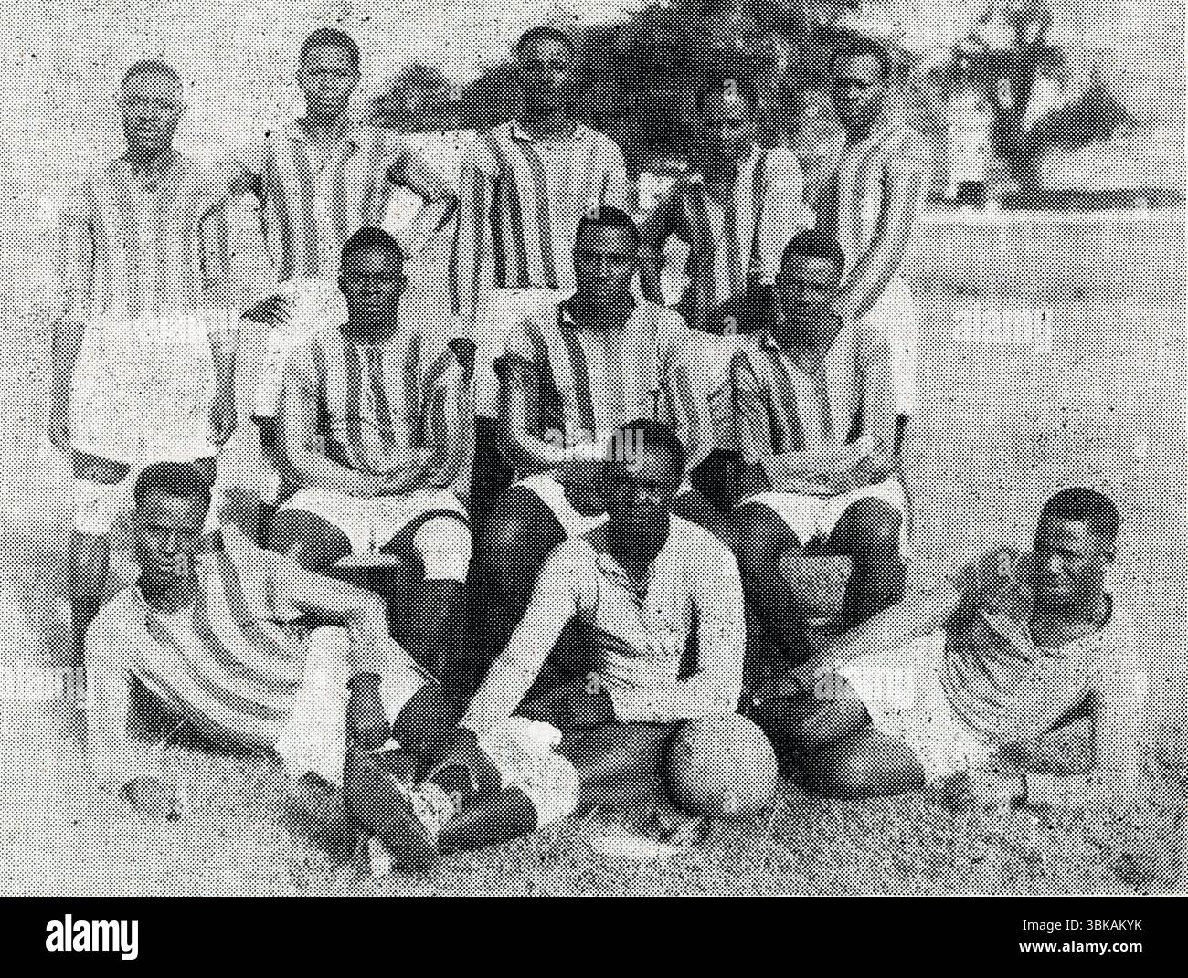 A group photo of the Lagos Police first 11 football team. From a ...