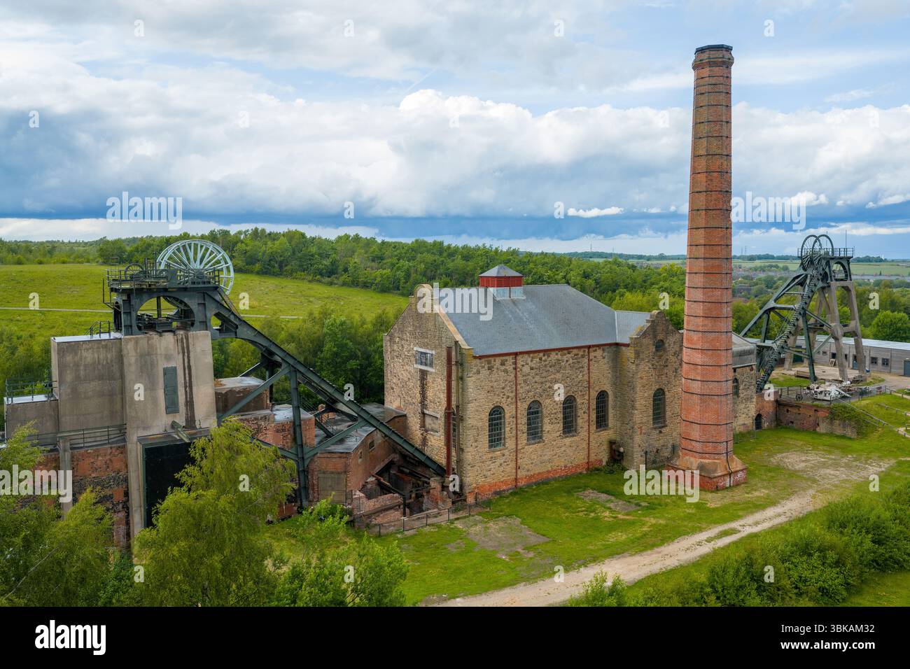Coal Mine in the UK. Historic coal mine in Nottinghamshire. Relic of the industrial revolution ...