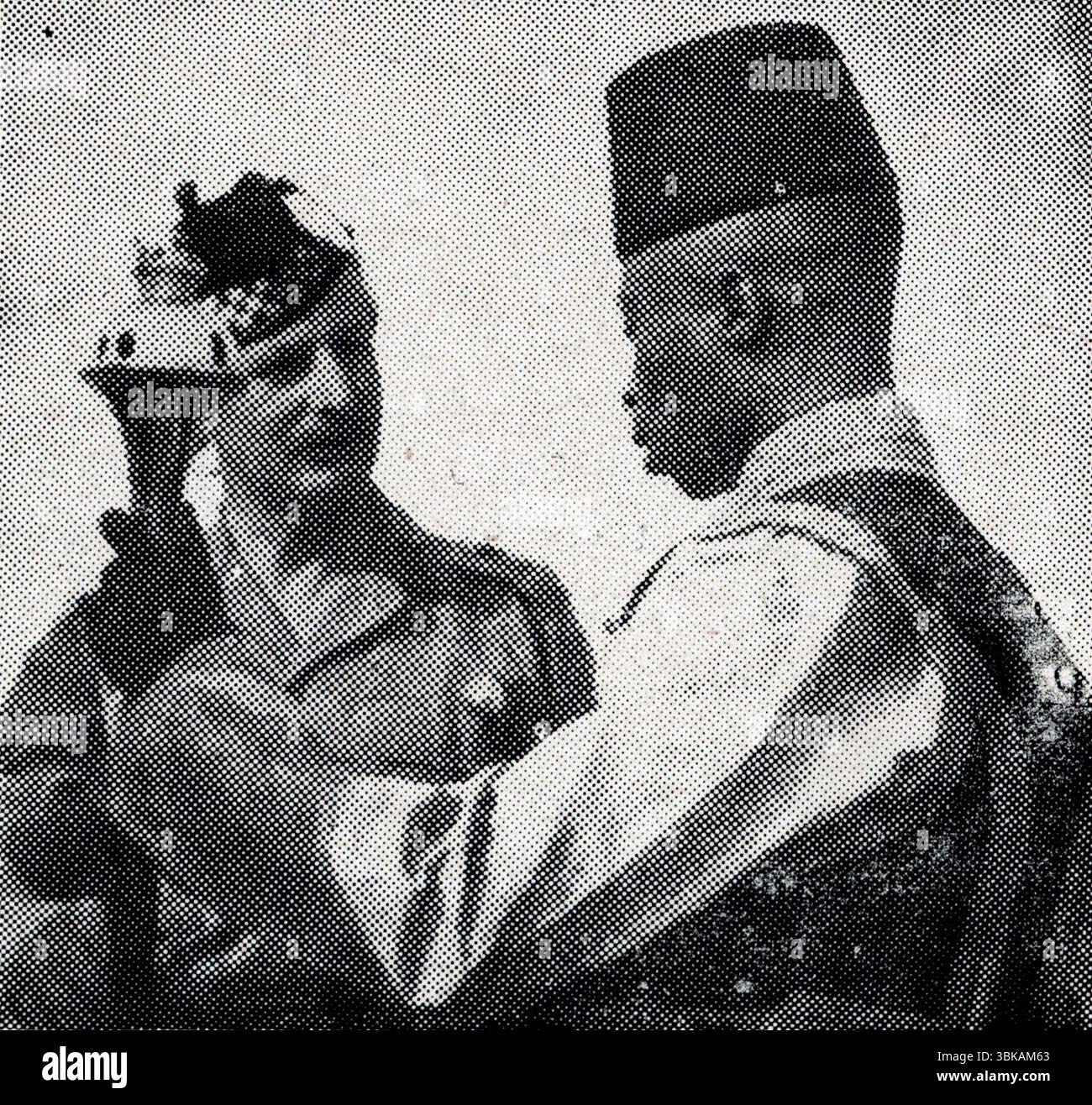 Brigadier Macpherson in conversation awarding the Presentation Baton to ...