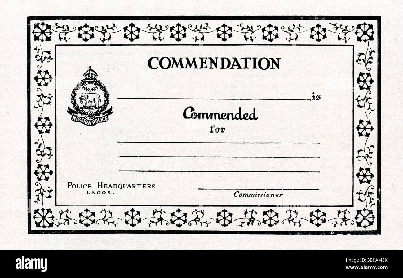 Colonial police nigeria hi-res stock photography and images - Alamy