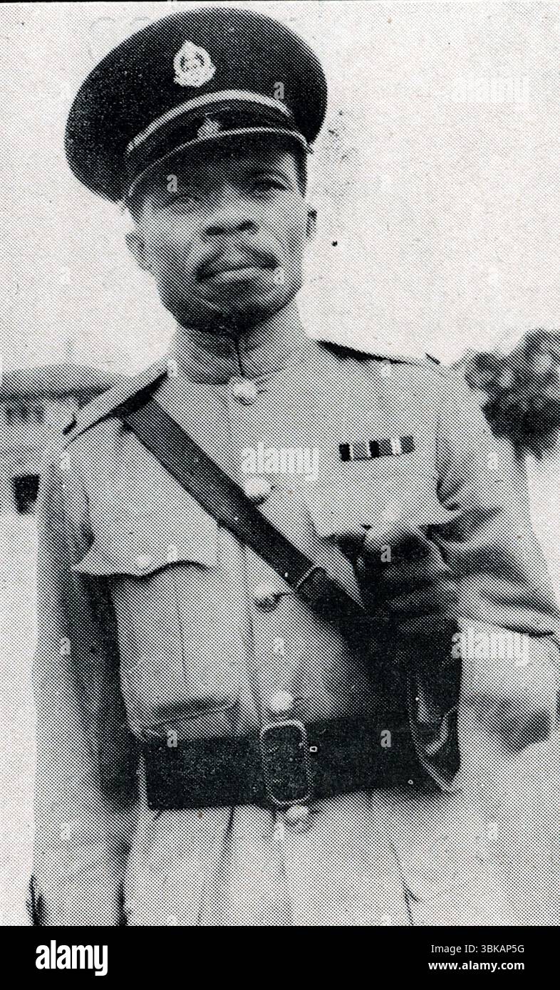 Portrait photograph of Sgt. Major Matthew Abutoh. From a printed ...