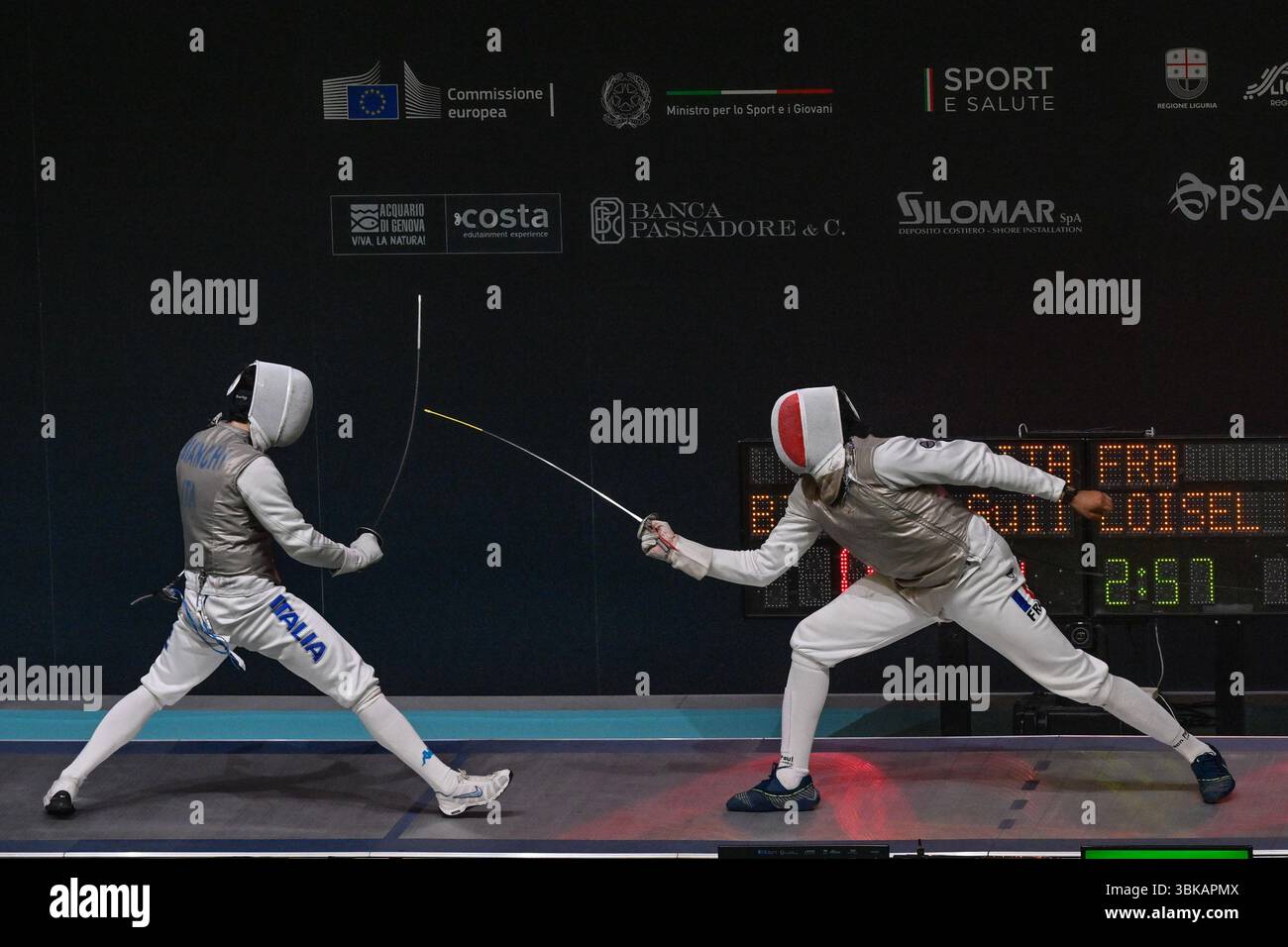 Genova, Italy. 19th June, 2025. Senior Team Men's Foil: BIANCHI ...