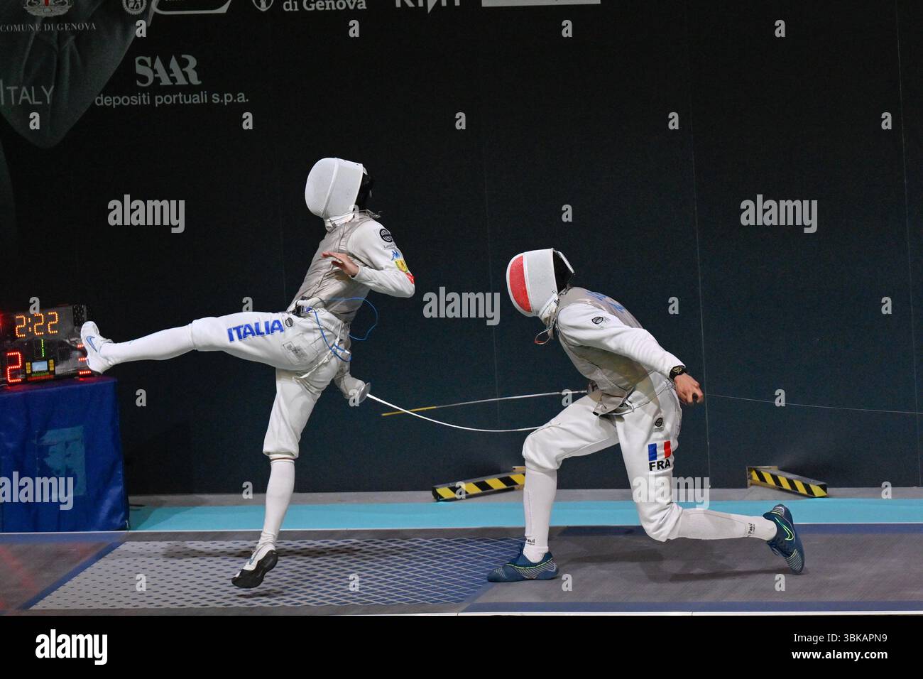 Genova, Italy. 19th June, 2025. Senior Team Men's Foil: BIANCHI ...